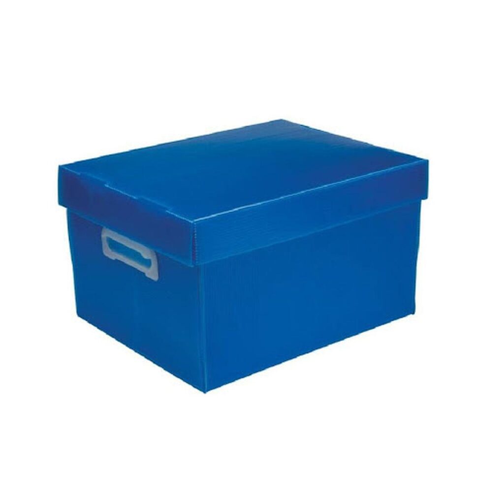 CAIXA ORGANIZADORA THE BEST BOX GRANDE AZUL POLIBR – HM2 Papelaria Bauru