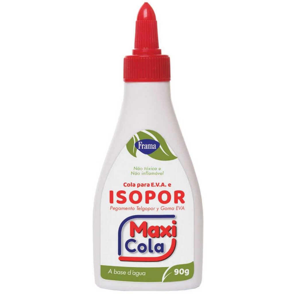 COLA MULTIUSO MAXI COLA ISOPOR 90G FRAMA – HM2 Papelaria Bauru