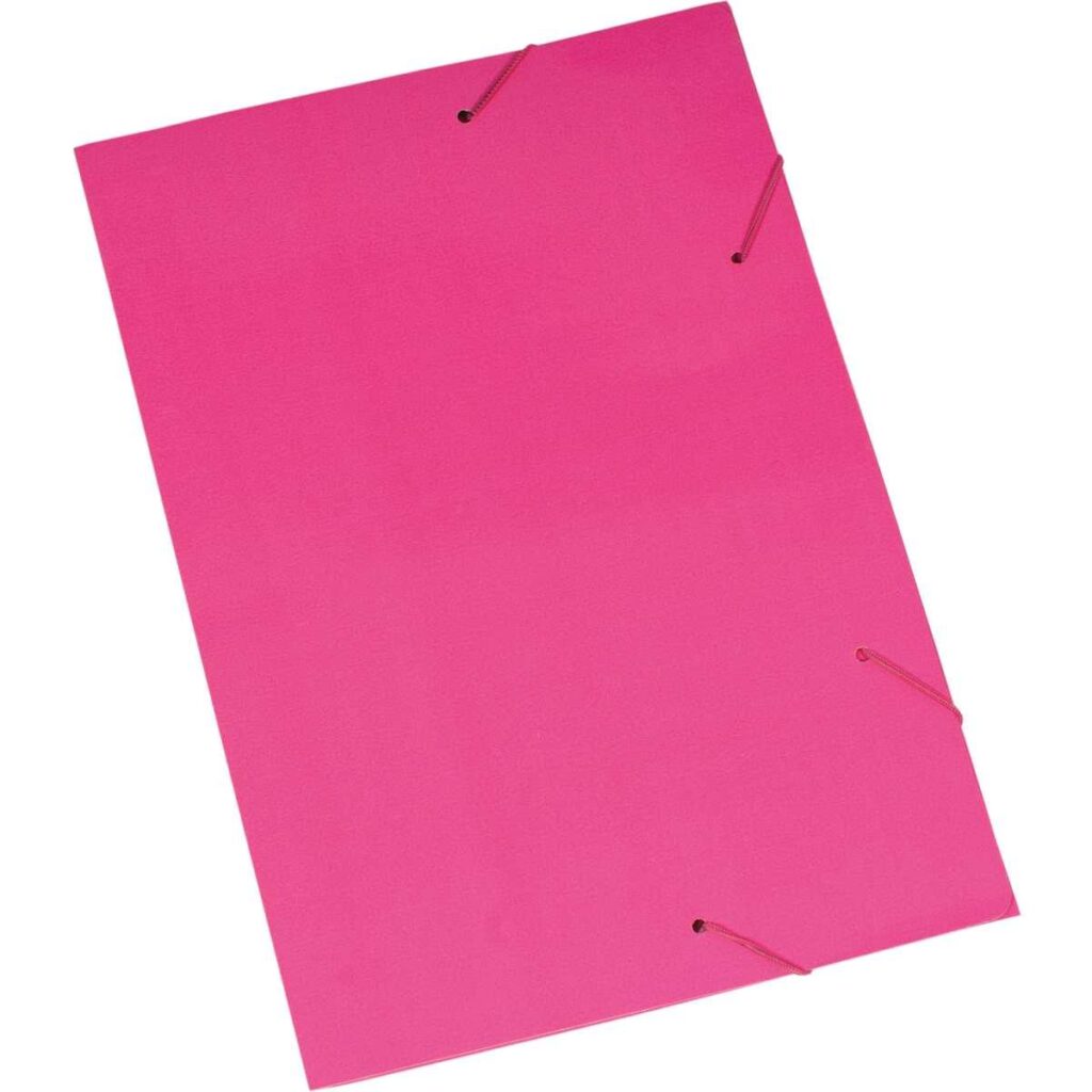 PASTA COM ELÁSTICO (PAPELÃO) OFICIO ROSA – POLYC – HM2 Papelaria Bauru