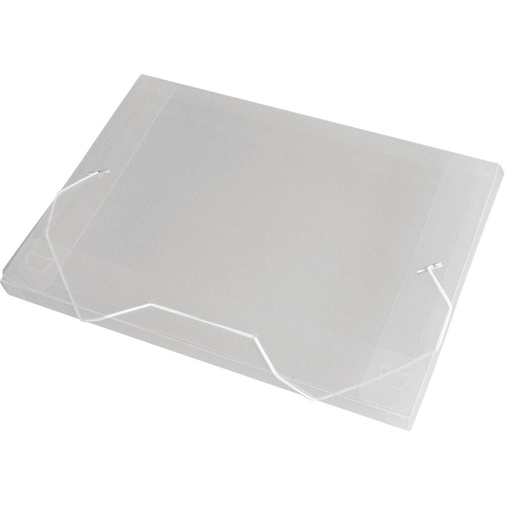 PASTA COM ELÁSTICO (PLÁSTICA) OFICIO 20MM CRISTAL – HM2 Papelaria Bauru