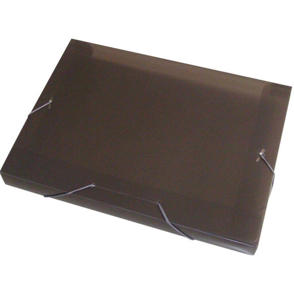 PASTA COM ELÁSTICO (PLÁSTICA) OFICIO 30MM FUME – – HM2 Papelaria Bauru