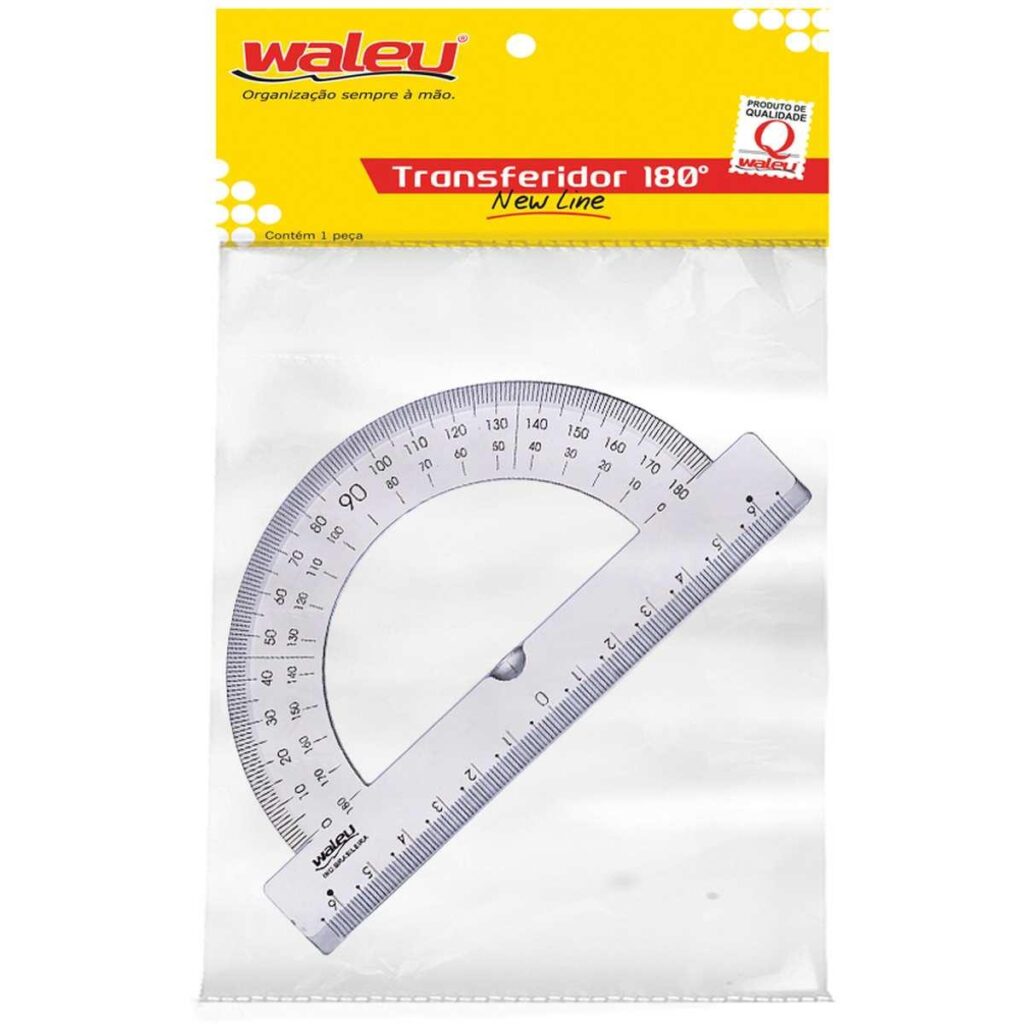 TRANSFERIDOR POLIESTIRENO 180 GRAUS CRISTAL – WA – HM2 Papelaria Bauru
